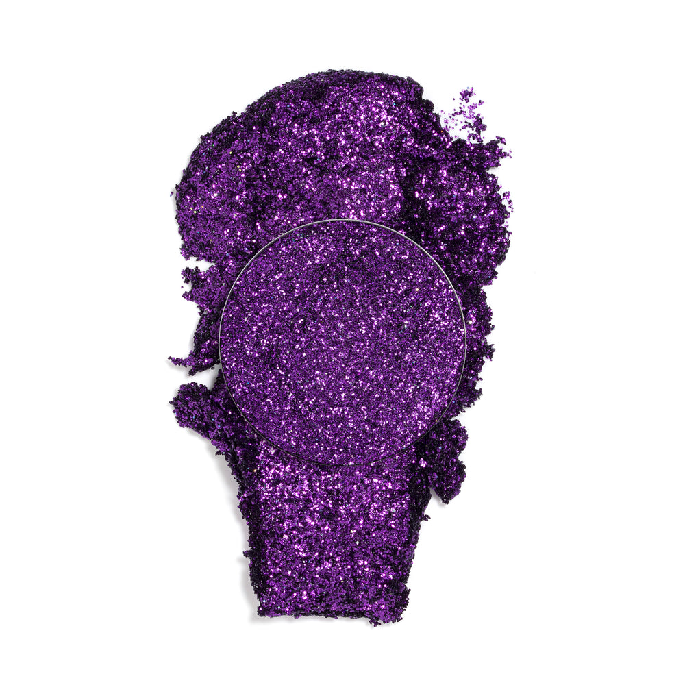Dark Purple Pressed Glitter Eyeshadow, Highly Pigmented Vegan, Cruelty ...