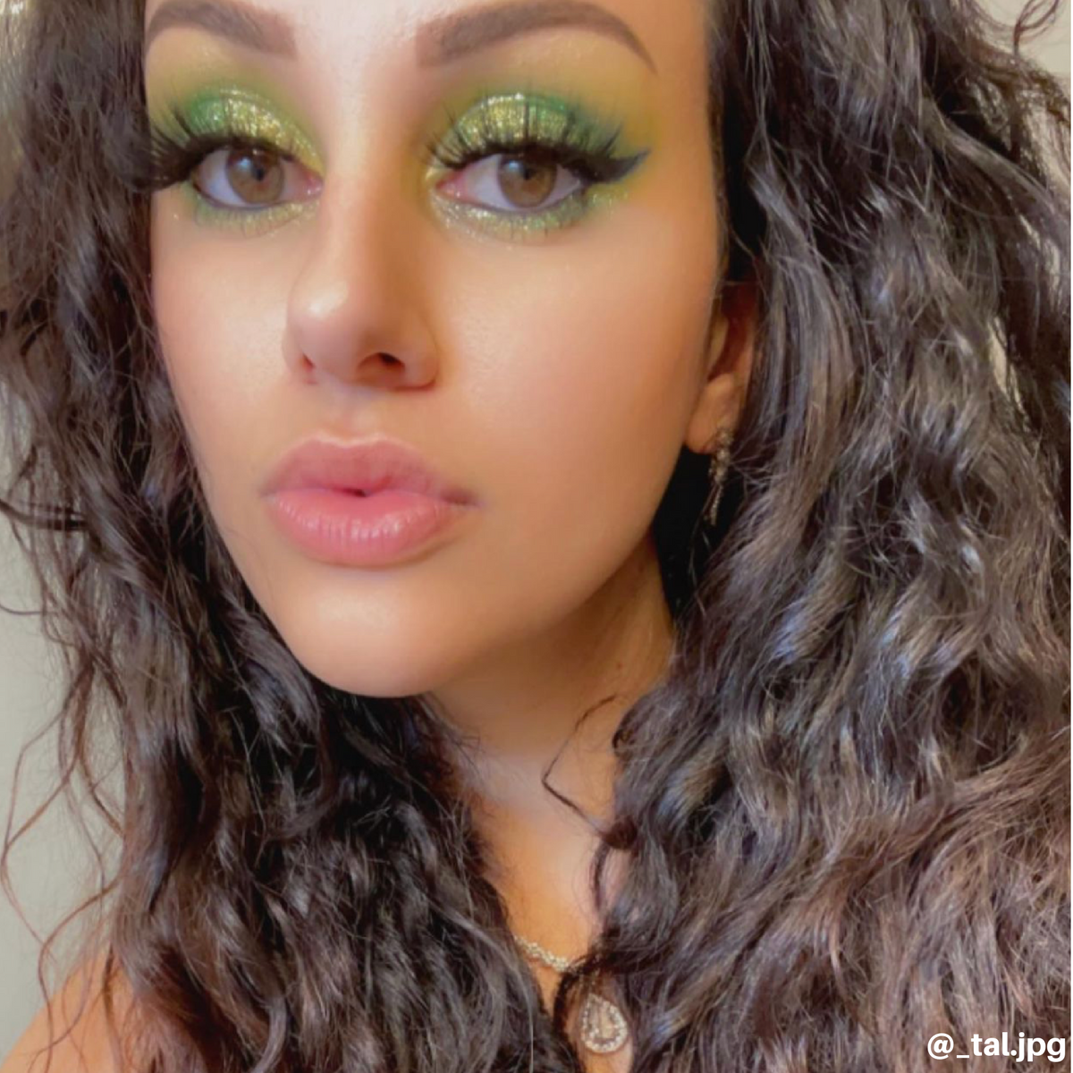 Green Holographic Pressed Glitter Eyeshadow, Highly Pigmented Vegan ...